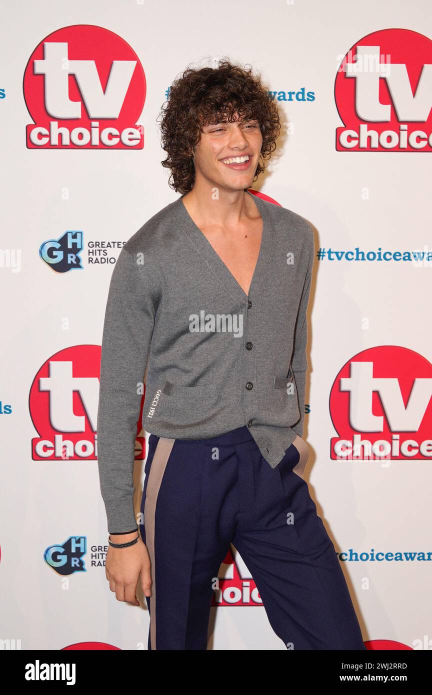 Bobby Brazier attending the TV Choice Awards at the London Hilton on ...