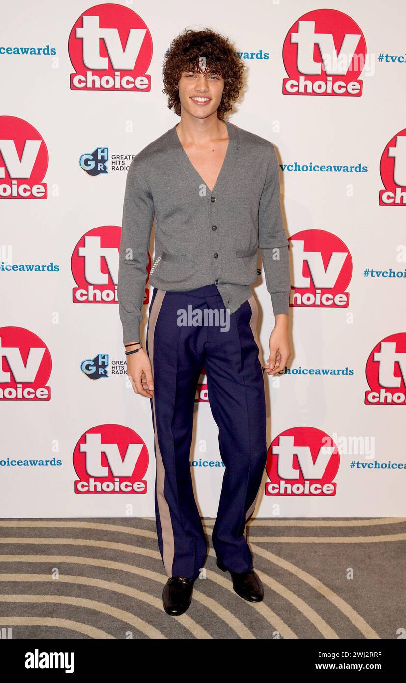 Bobby Brazier attending the TV Choice Awards at the London Hilton on ...