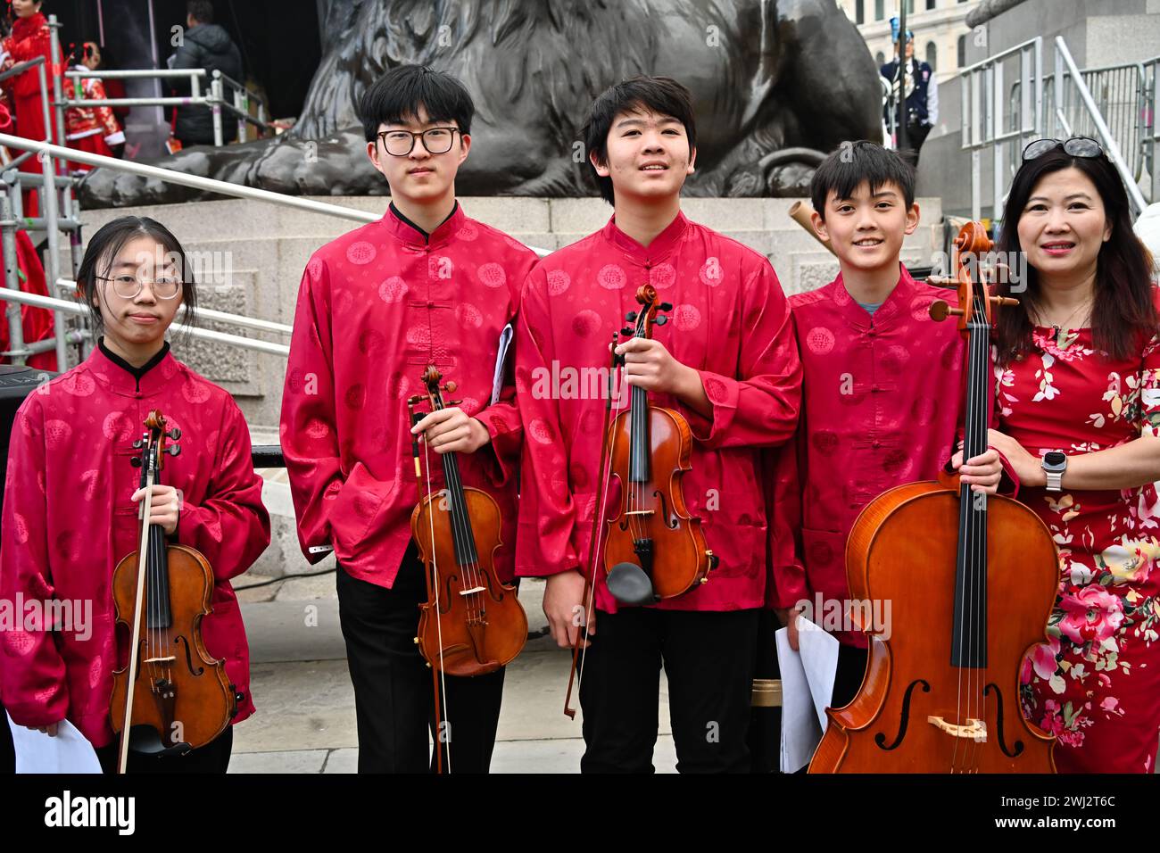 Trafalgar square, London, UK, 11 February 2024: China: Instrumental ...