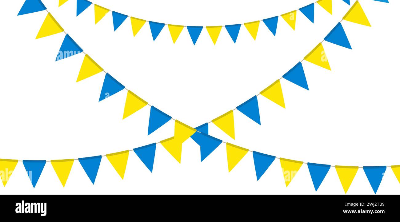 Yellow pennants Cut Out Stock Images & Pictures - Alamy