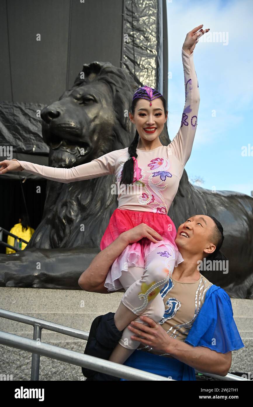 Trafalgar square, London, UK, 11 February 2024: China: Chinese ...