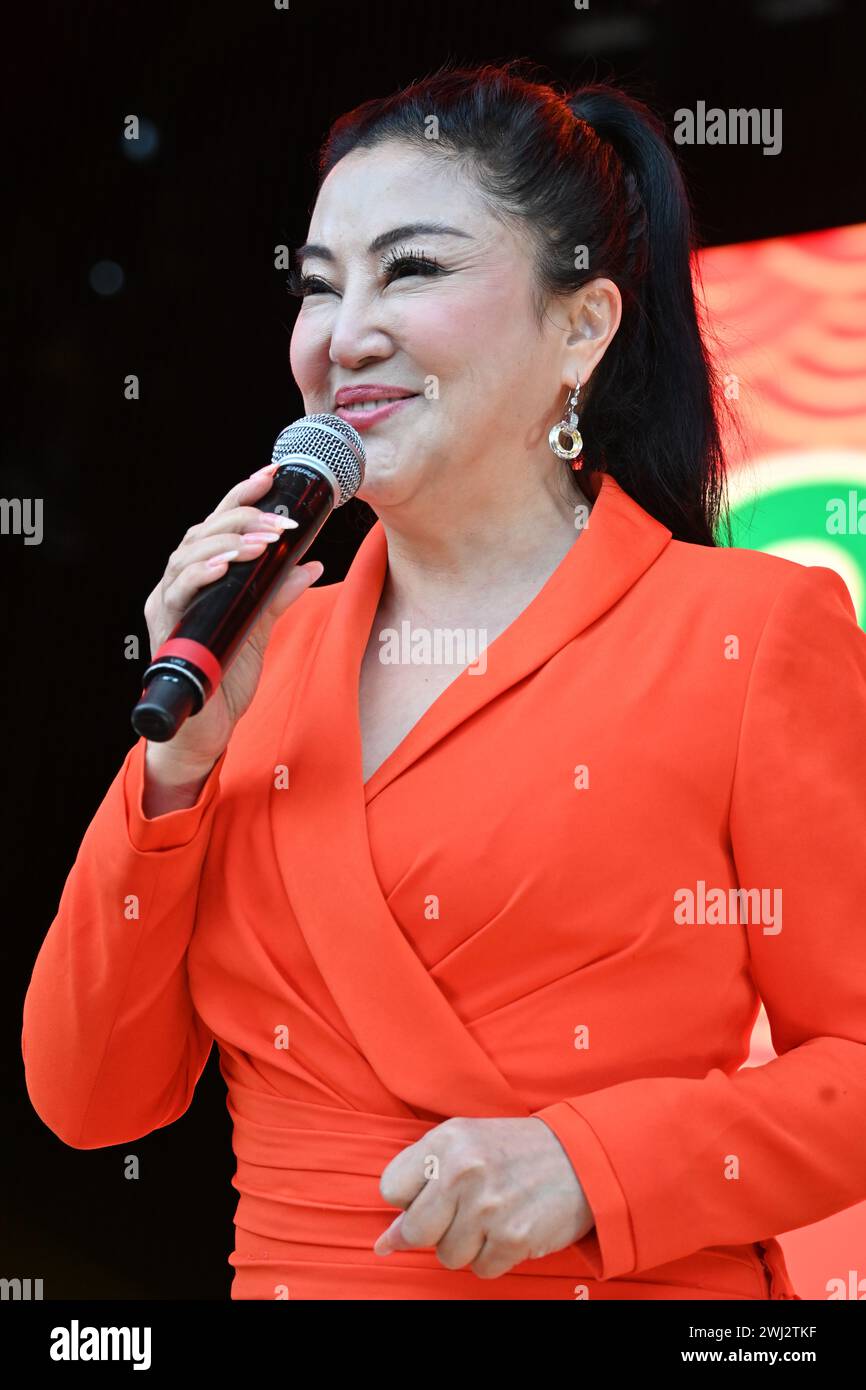 Trafalgar square, London, UK, 11 February 2024: China: Li Xinyi at the ...
