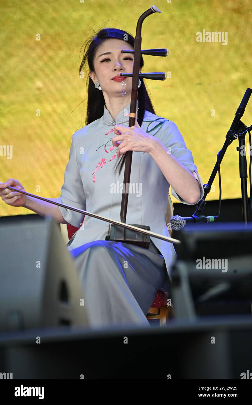 Trafalgar square, London, UK, 11 February 2024: China: The Horse Race ...