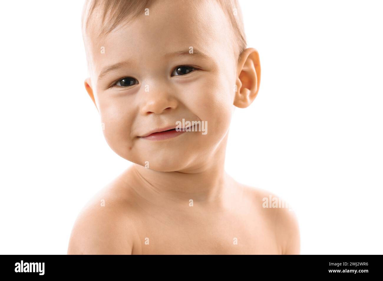 Closeup shot of smiling little boy face Stock Photo - Alamy