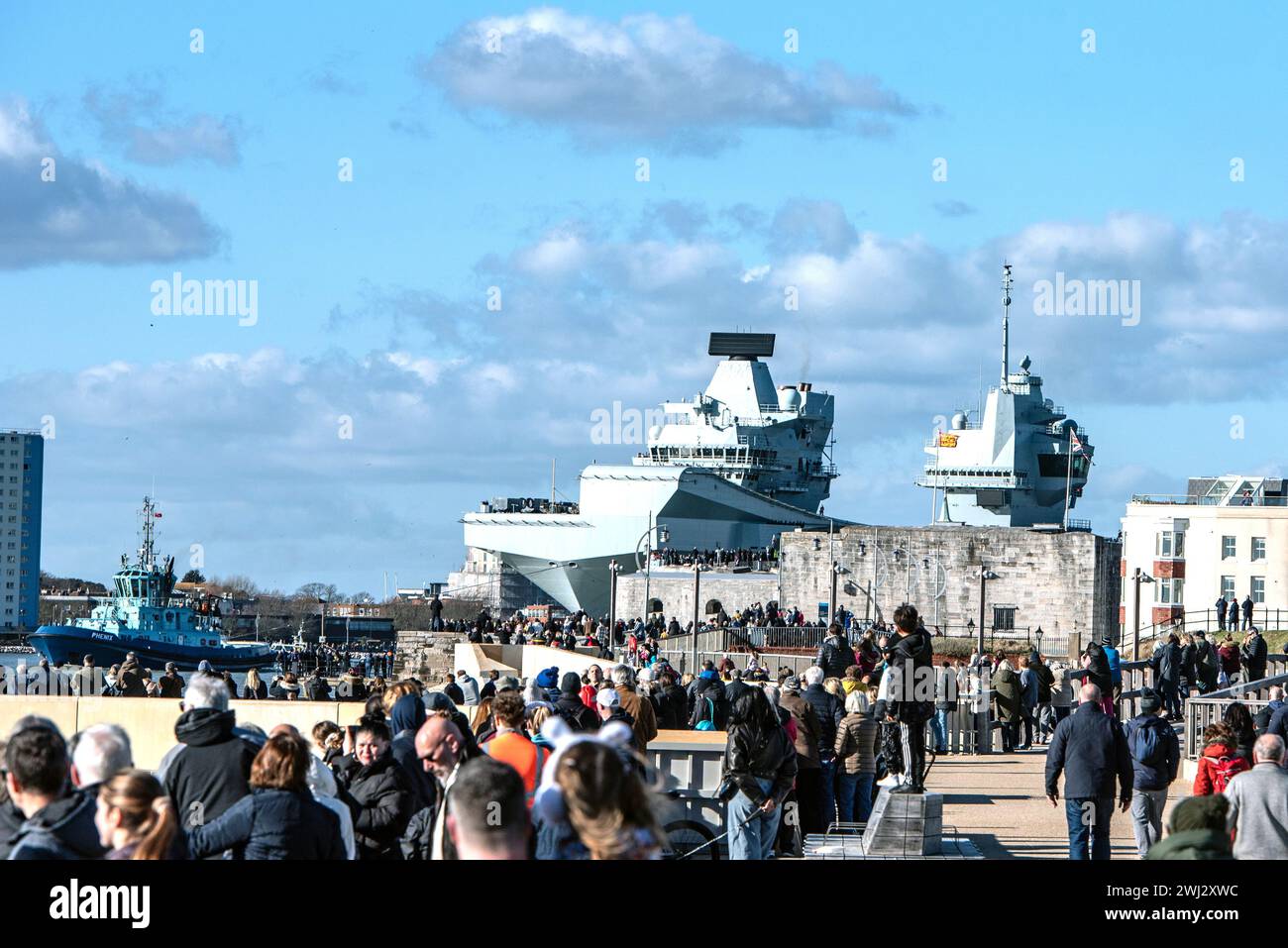 HMS Prince of Wales departs Portsmouth on Monday 12th February for ...