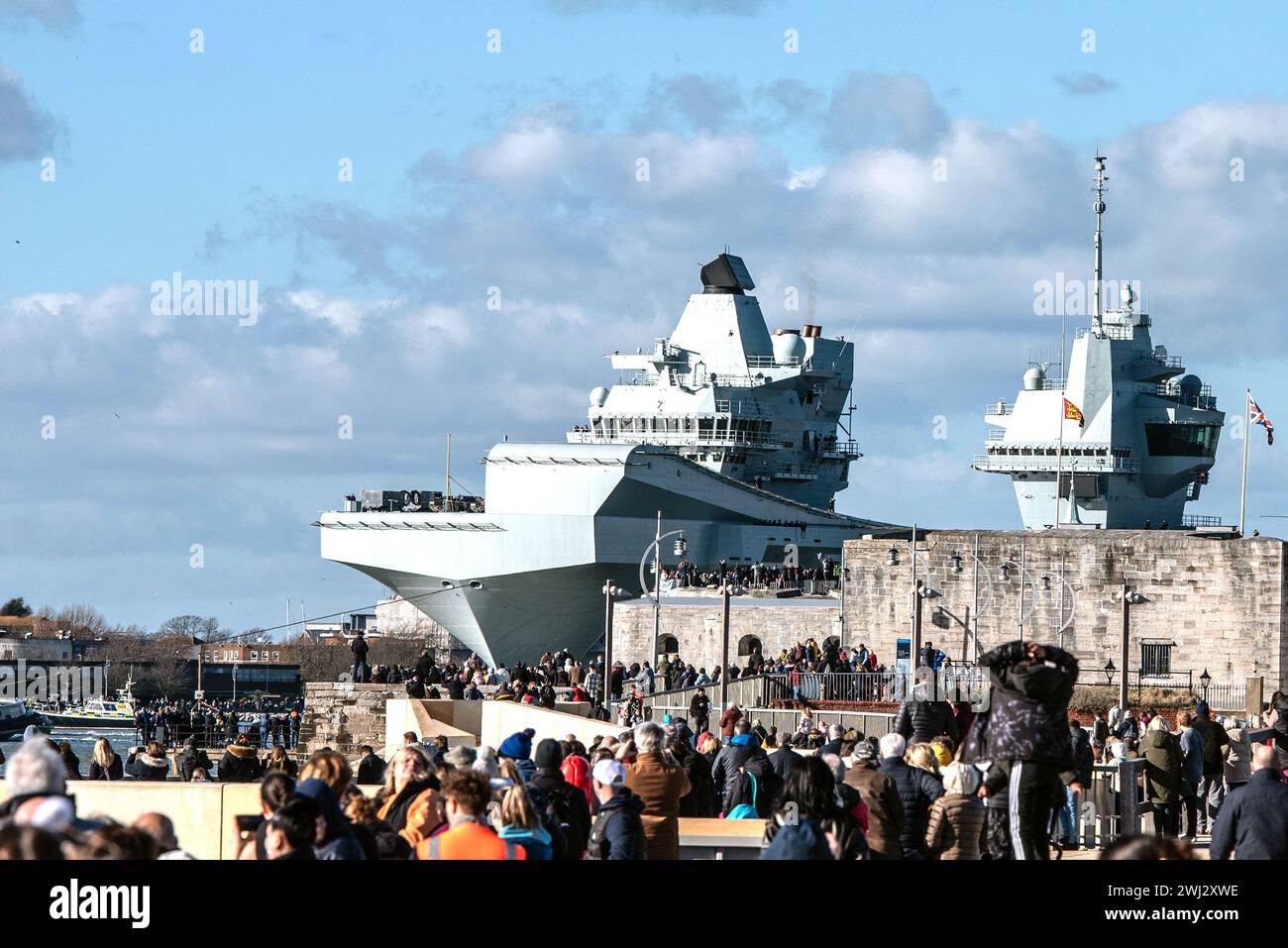 HMS Prince of Wales departs Portsmouth on Monday 12th February for ...