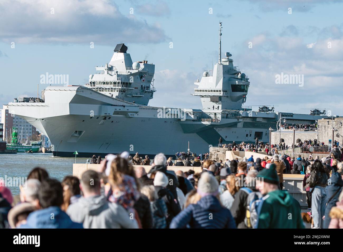 HMS Prince of Wales departs Portsmouth on Monday 12th February for ...