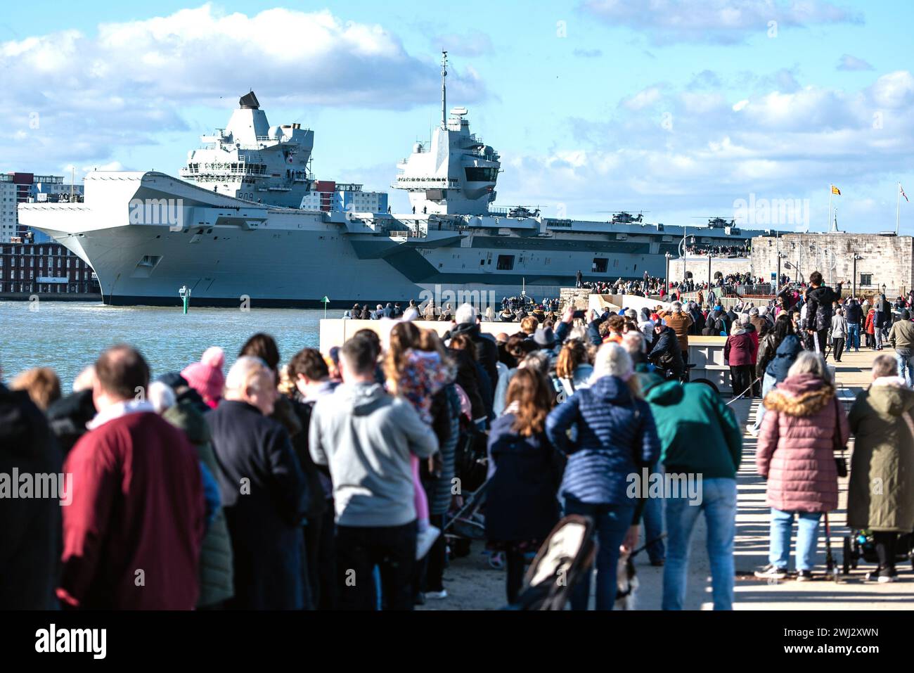 HMS Prince of Wales departs Portsmouth on Monday 12th February for ...