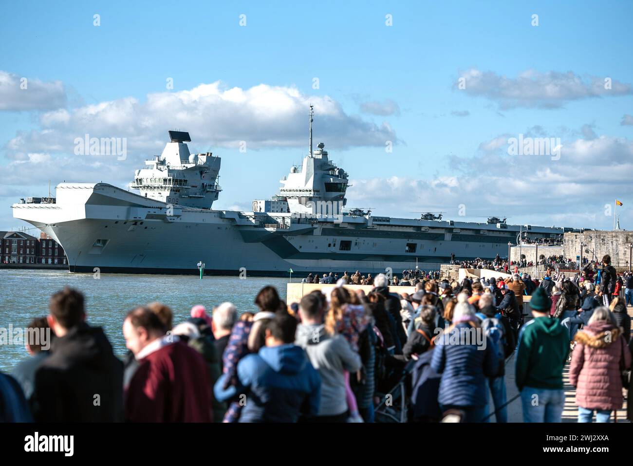 HMS Prince of Wales departs Portsmouth on Monday 12th February for ...