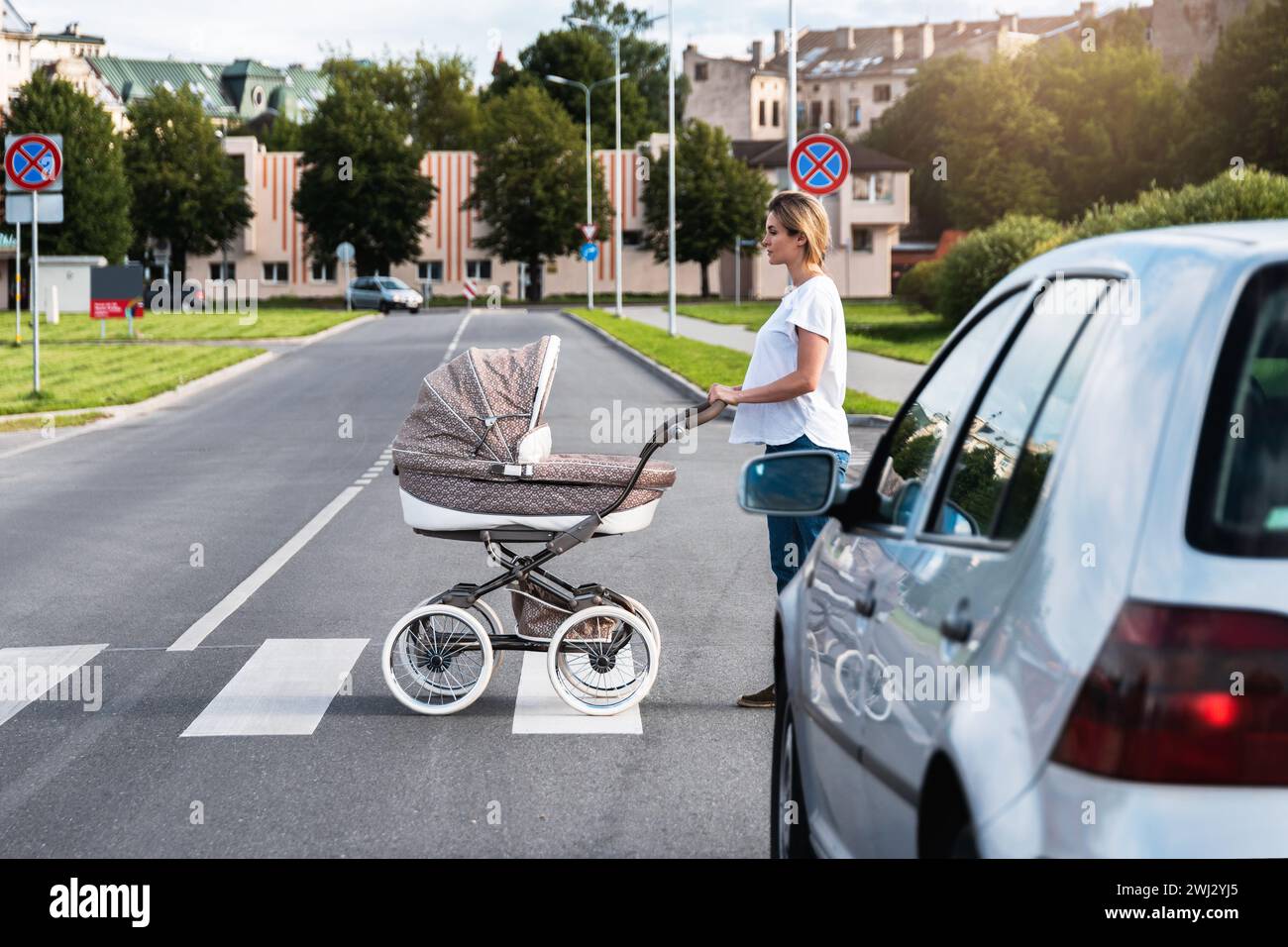 Pram mother baby hi-res stock photography and images - Alamy