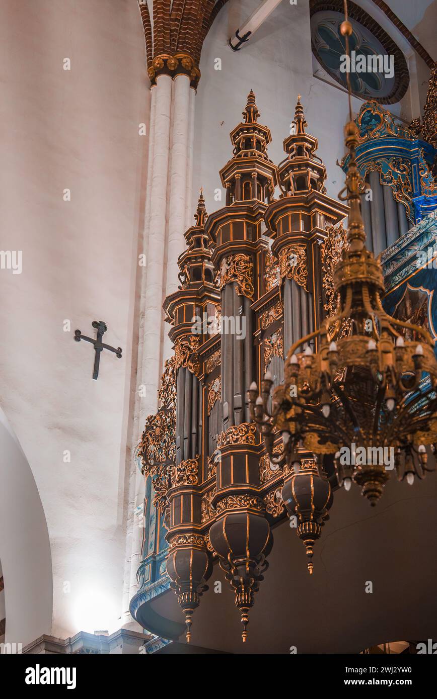 Baroque Organ, plus a Crucifix, within a Historic Cathedral in Latvia Stock Photo - Alamy