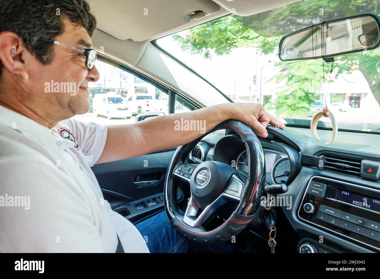 Merida Mexico,Zona Paseo Montejo Centro,taxi cab taxicab,man men male ...