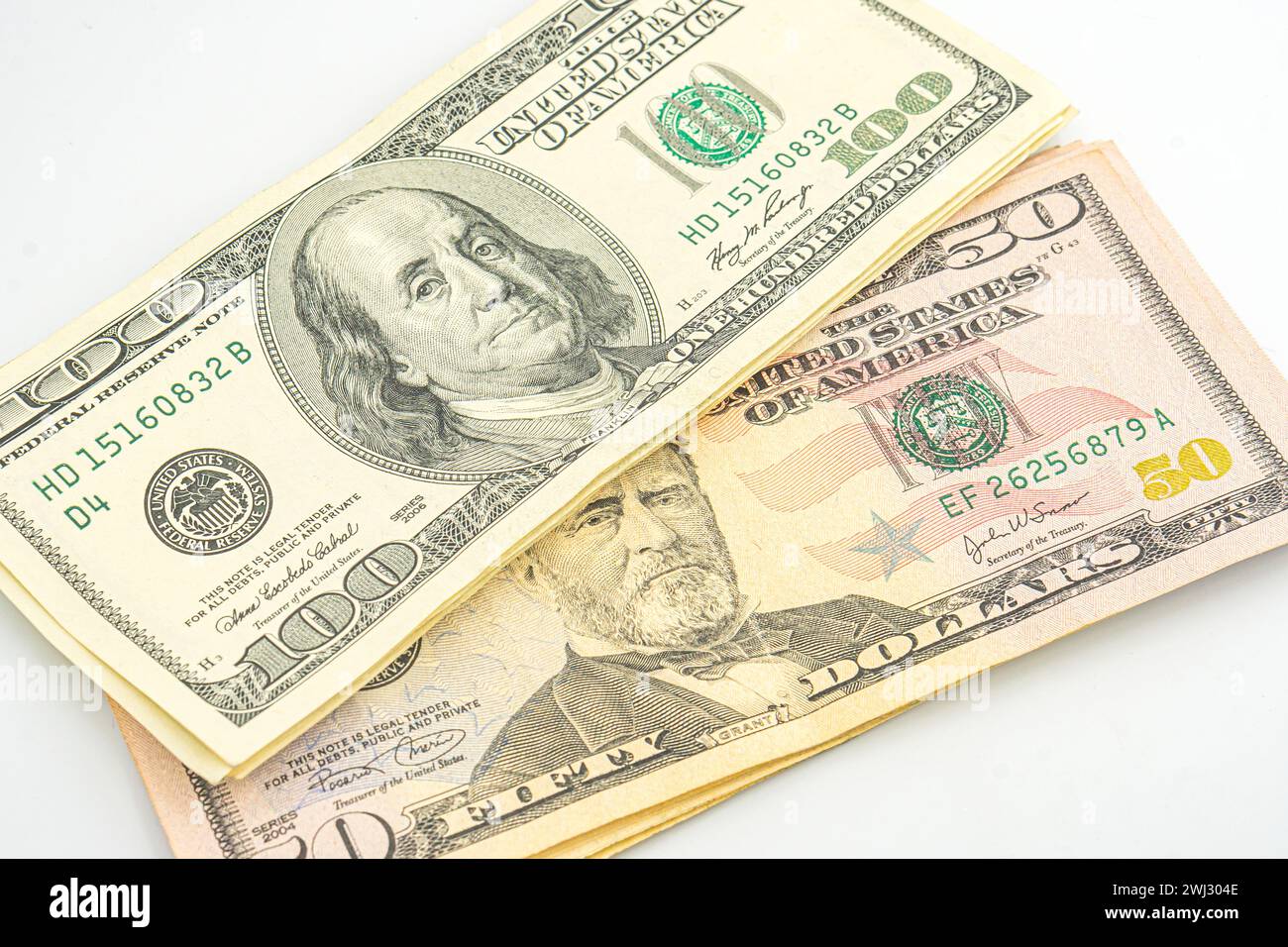 Bundles of one dollar bills hi-res stock photography and images - Alamy