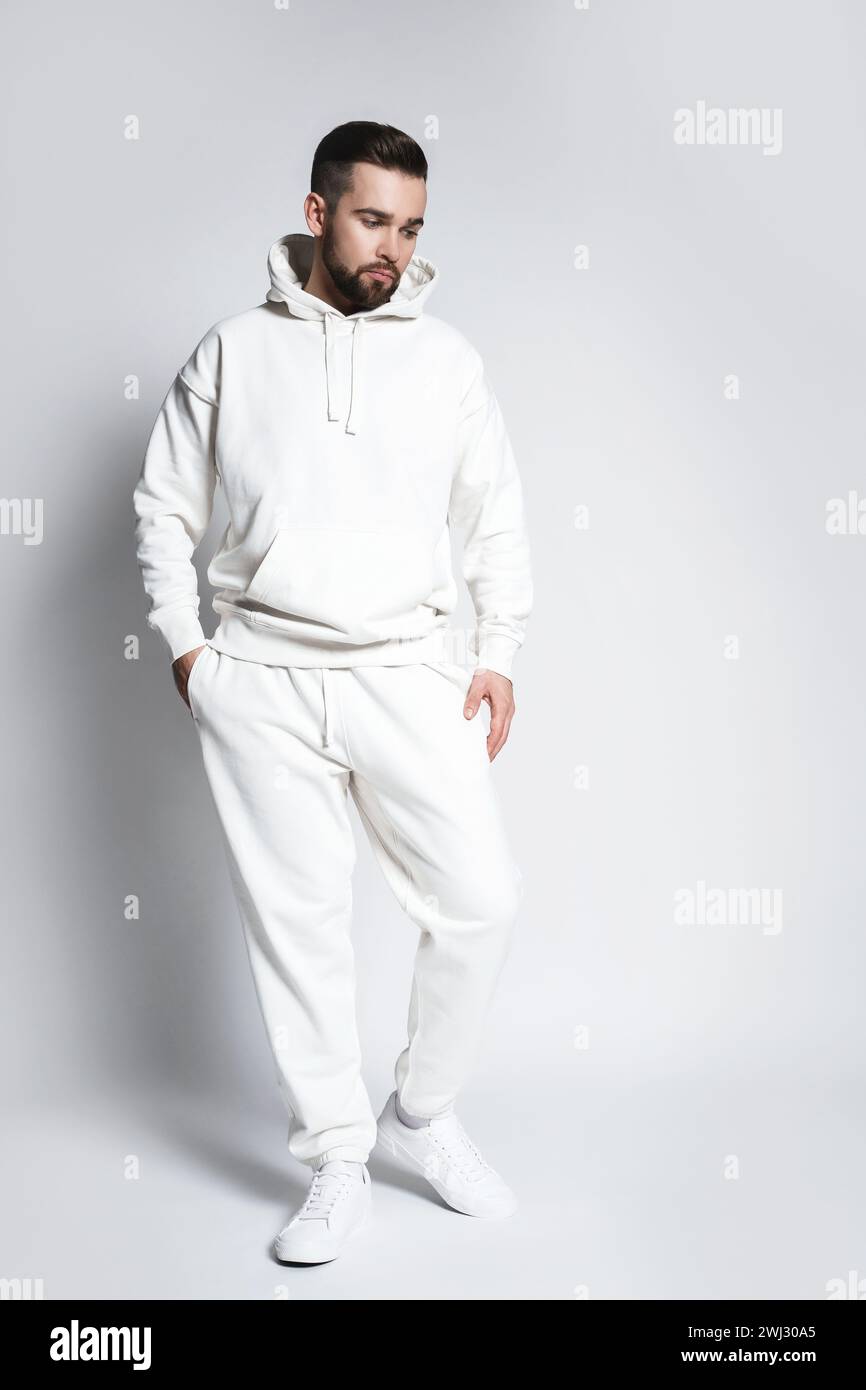 Man hoodie full body hi-res stock photography and images - Alamy