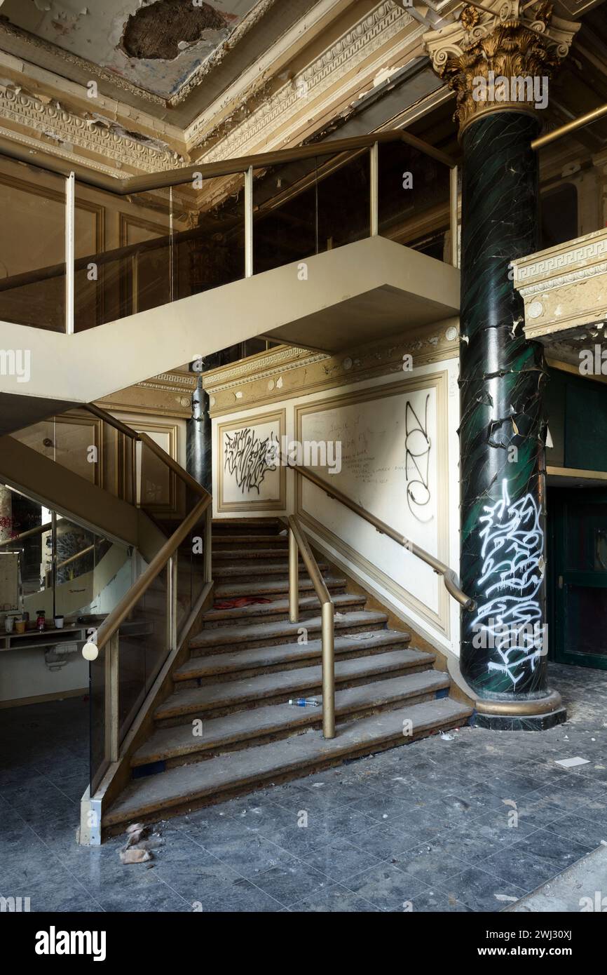 The staircase inside the lobby at the Royal Connaught Hotel before ...