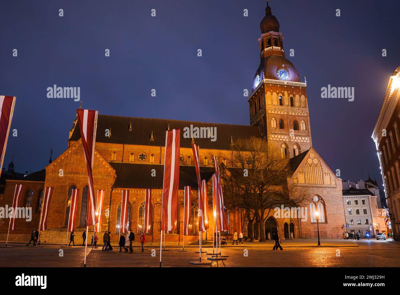 Celebration of Latvia's Independence Day at the Riga Cathedral ...