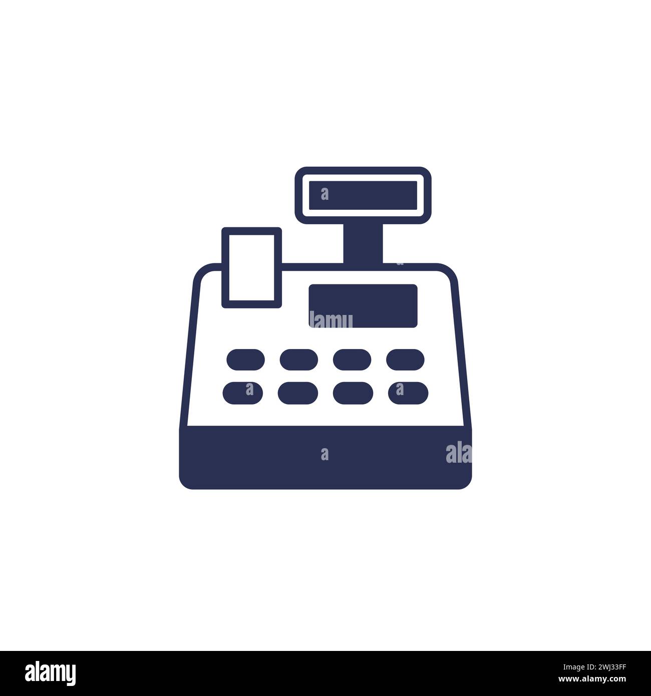cash register icon on white Stock Vector Image & Art - Alamy