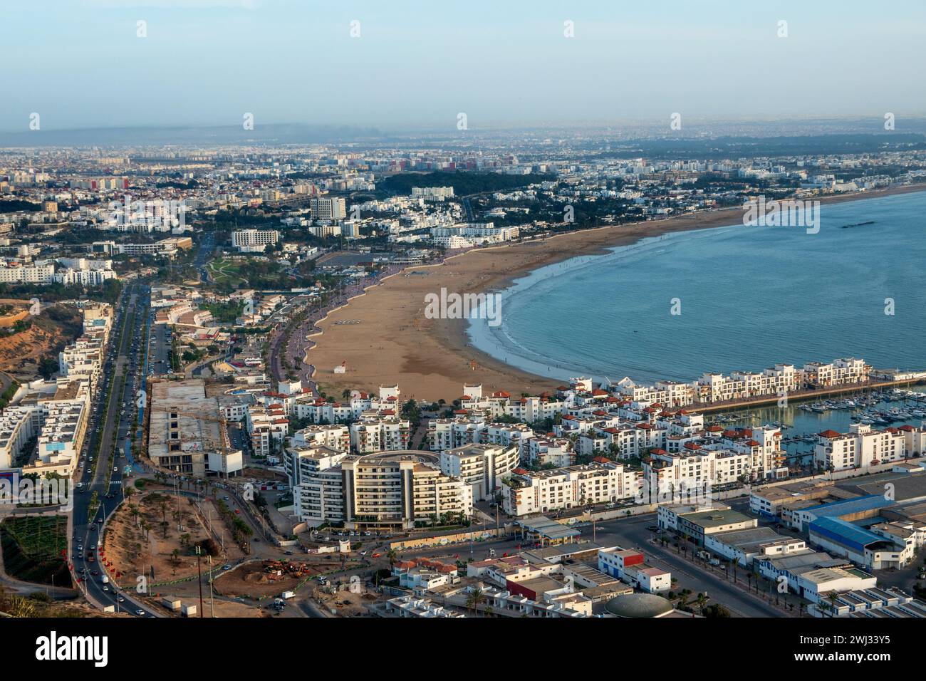 Agadir, Morocco - 11 November, 2023. Overview on the city Agadir and ...