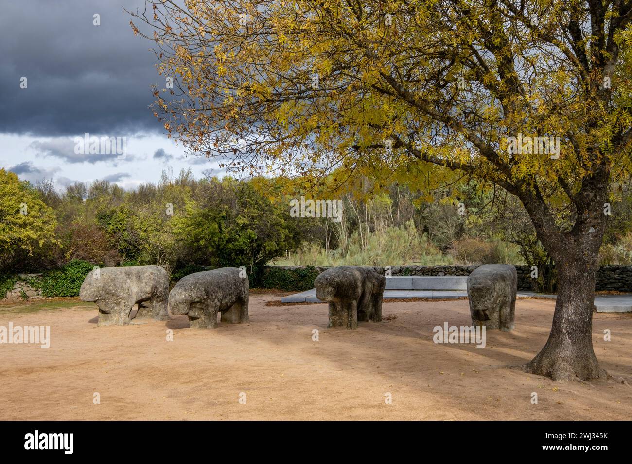 Bulls of Guisando, Vetón sculptural group, 4th and 3rd centuries BC ...