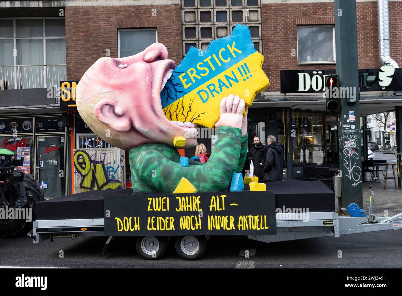 Düsseldorf, Deutschland. 12. Februar 2024. Vladimir Putin and the war ...
