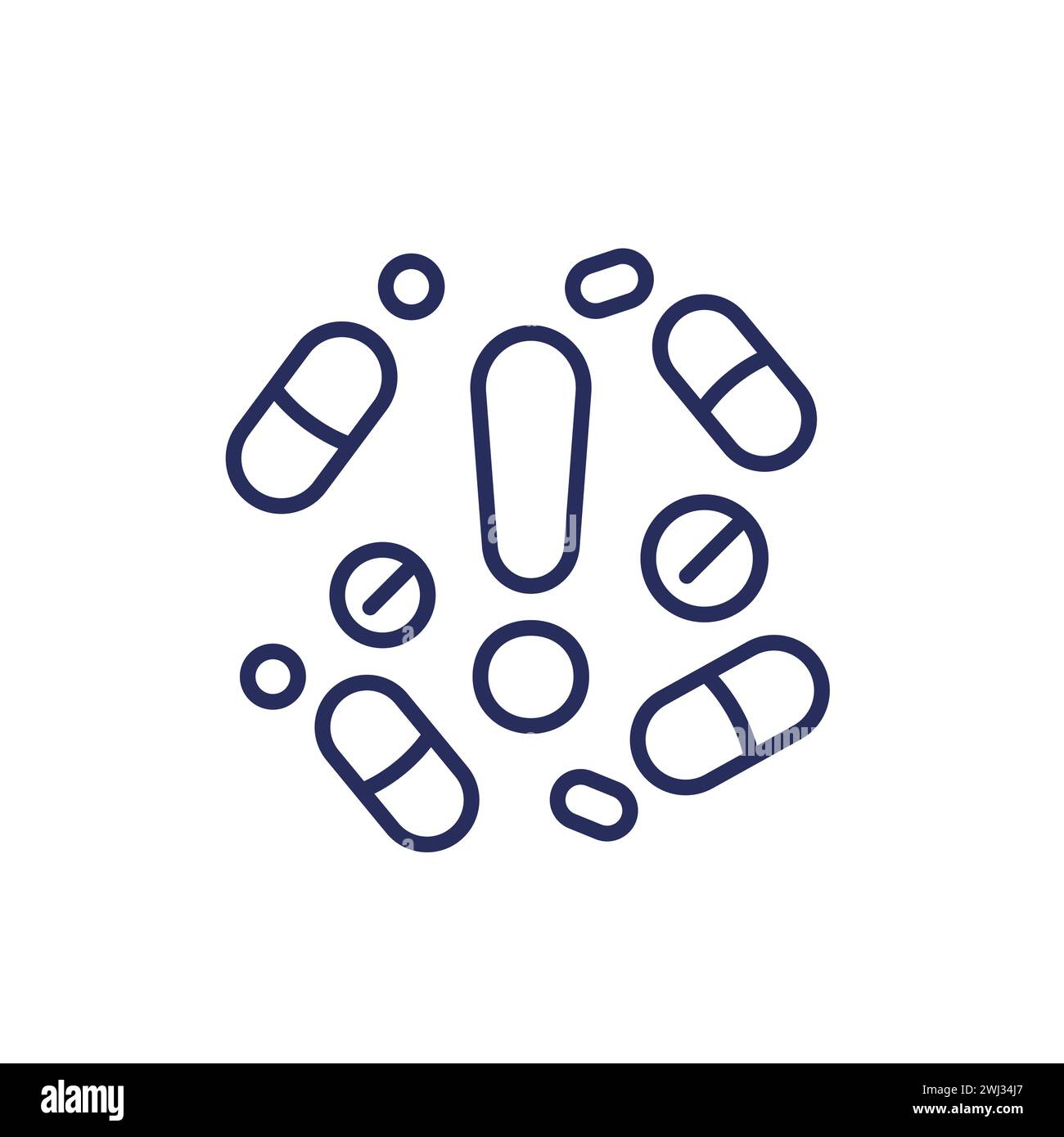drug abuse line icon on white Stock Vector Image & Art - Alamy