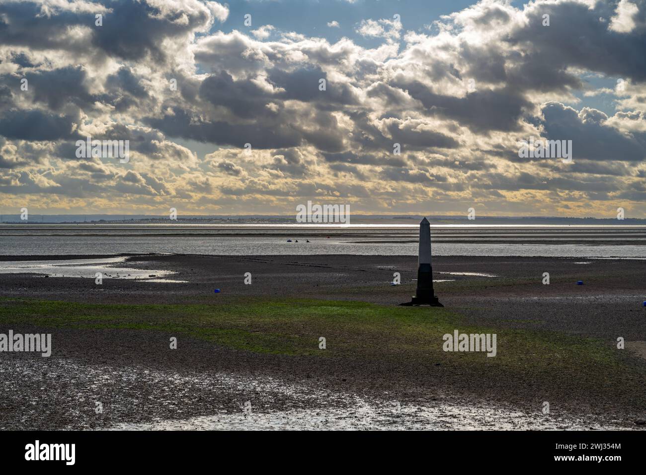 The Crowstone at Chalkwell Beach at Southend-on-sea that marks limits ...