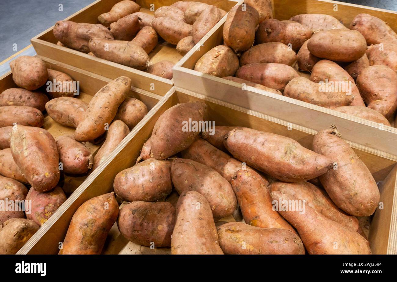 Potato boxes hi-res stock photography and images - Alamy