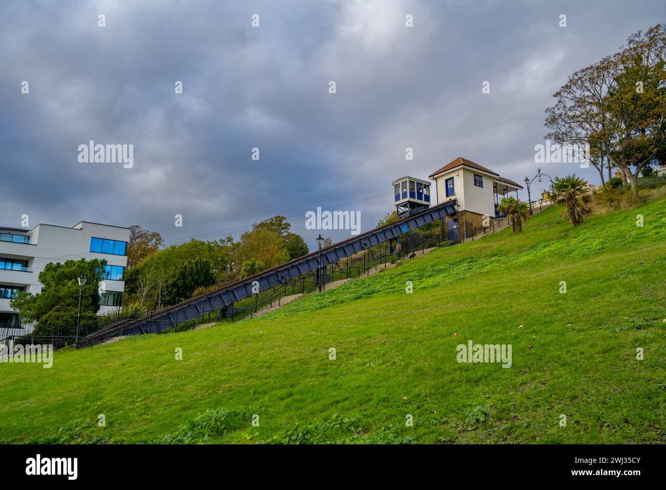 The newly restored Cliff lift At Western Esplanade Southend on sea ...