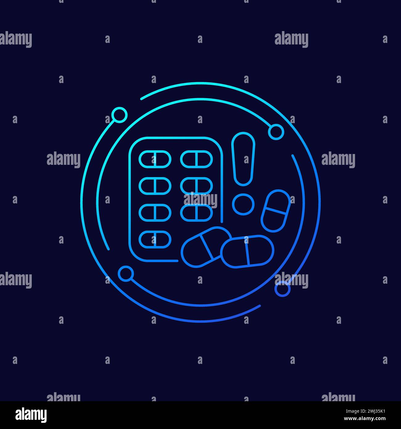 drug abuse icon, linear design Stock Vector Image & Art - Alamy