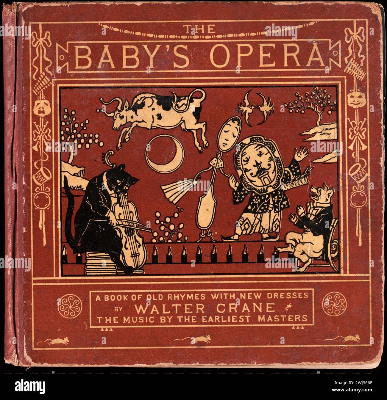 Vintage Book Cover for The babys opera: a book of old rhymes with new ...
