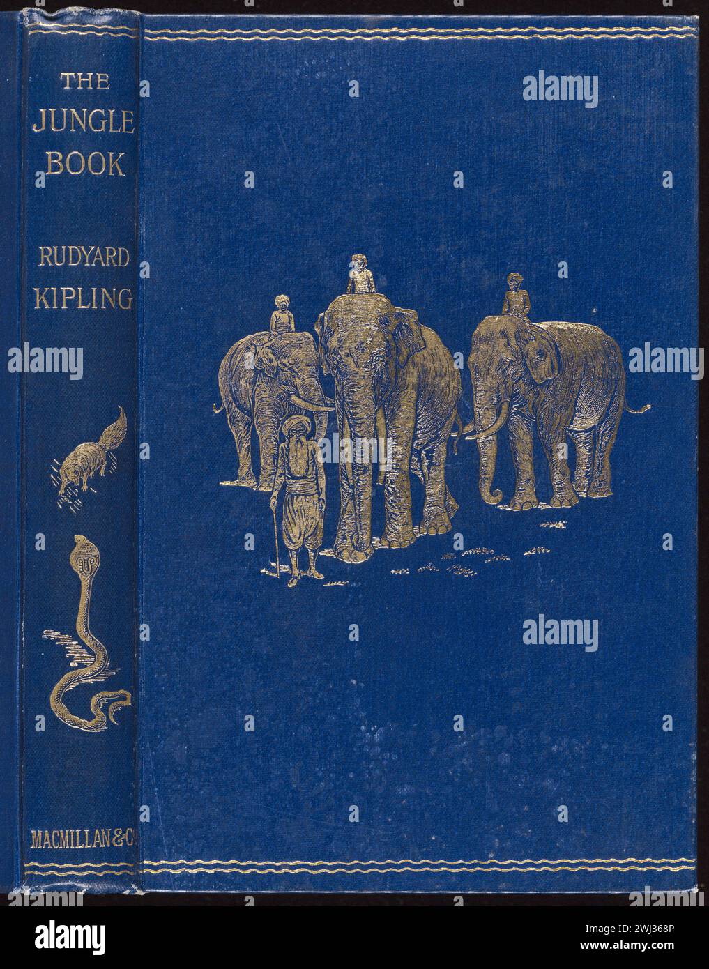 Vintage Book Cover for The jungle book / by Rudyard Kipling ; with ...
