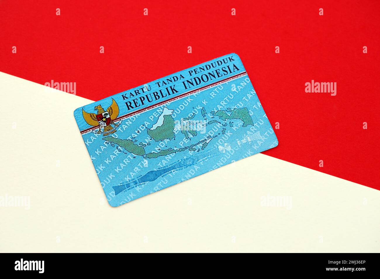 Indonesian national electric identity card called E-KTP or Kartu Tanda ...