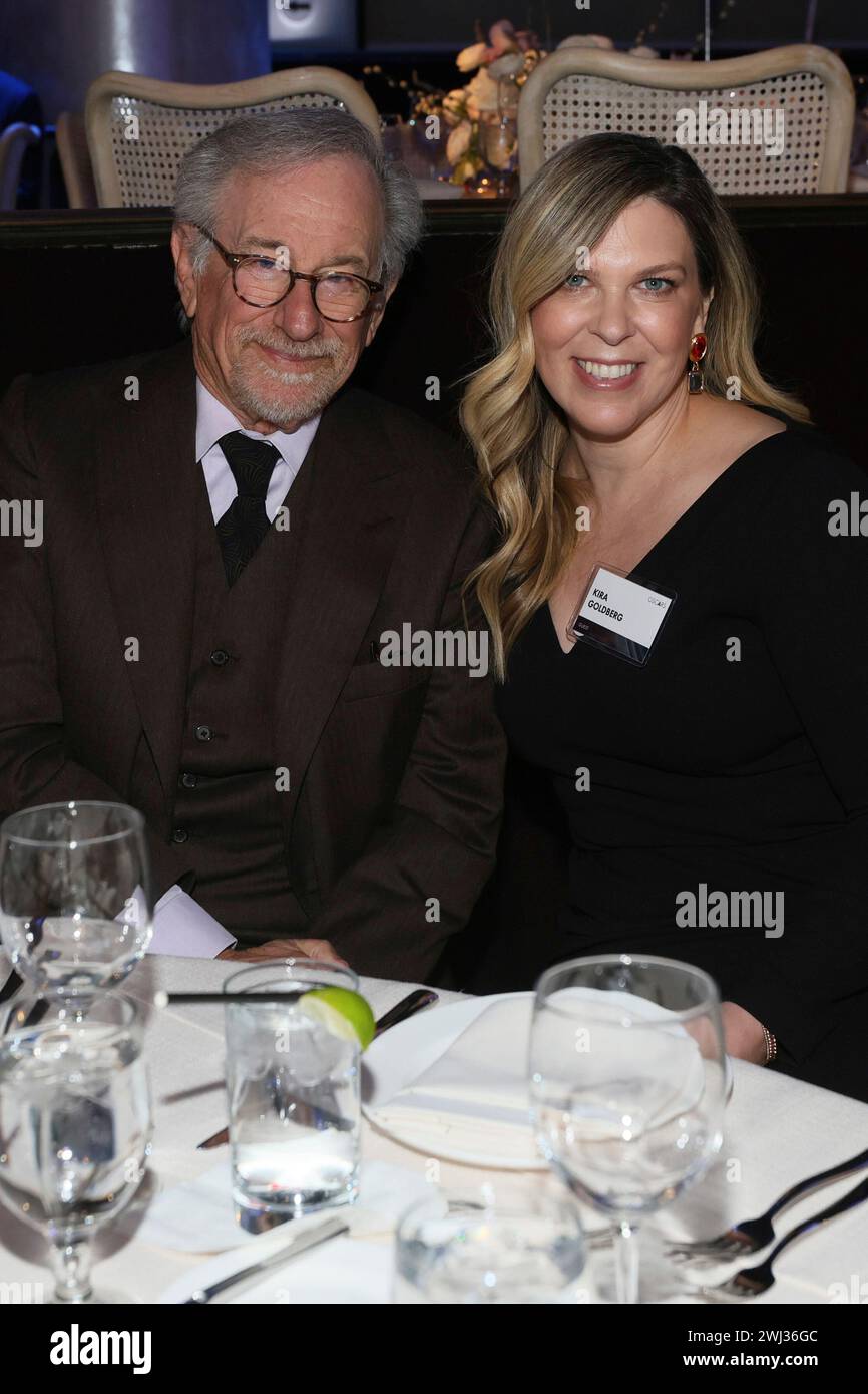 Steven Spielberg, left, and Kira Goldberg attend the 96th Academy ...