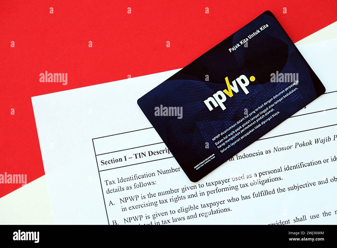 Indonesia NPWP new tax id Number card originally called Nomor Pokok ...