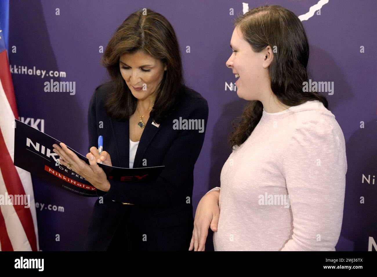 Republican presidential candidate former UN Ambassador Nikki Haley ...