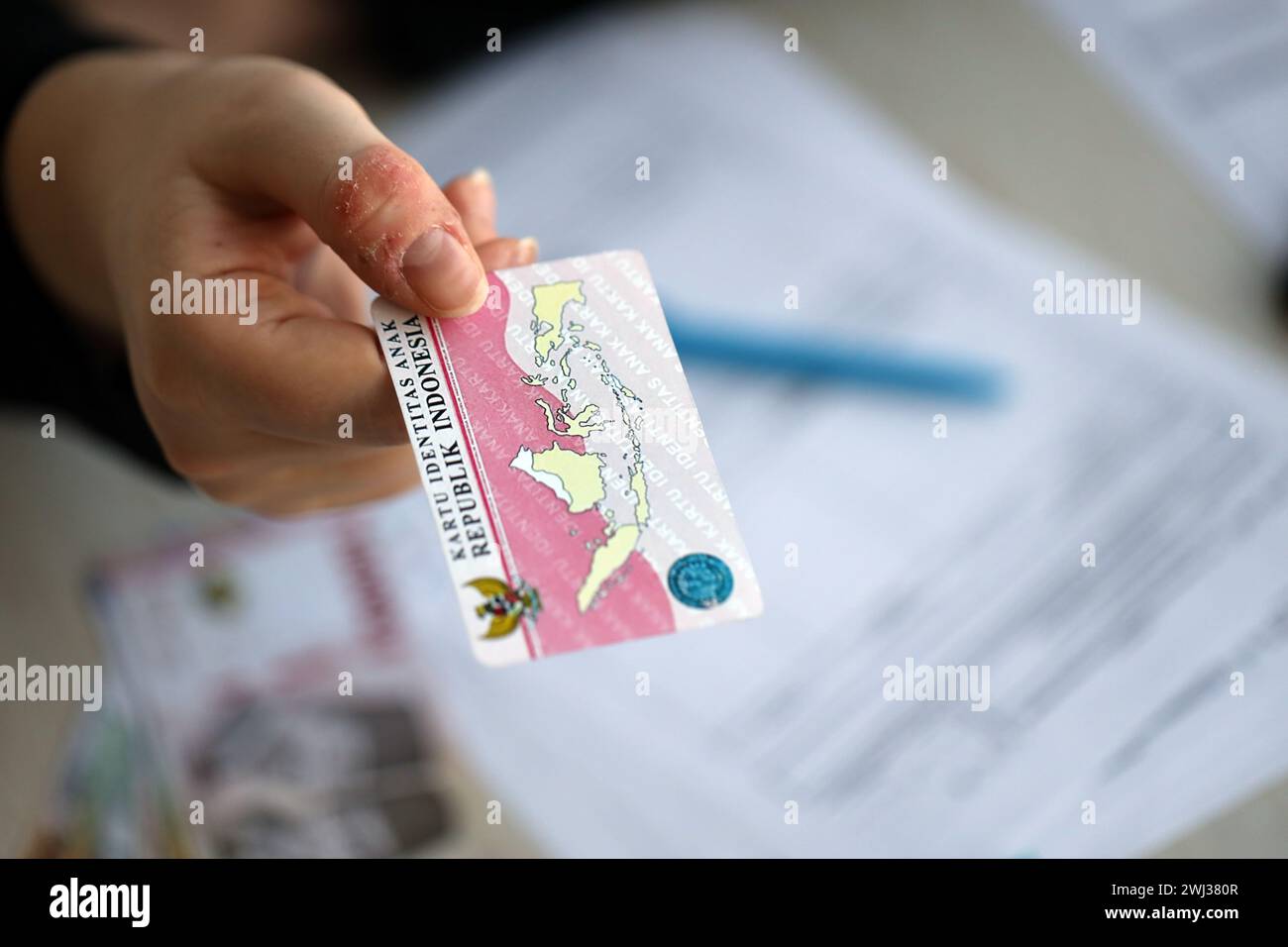Indonesia child identity card Kartu Identitas Anak or KIA card. ID ...