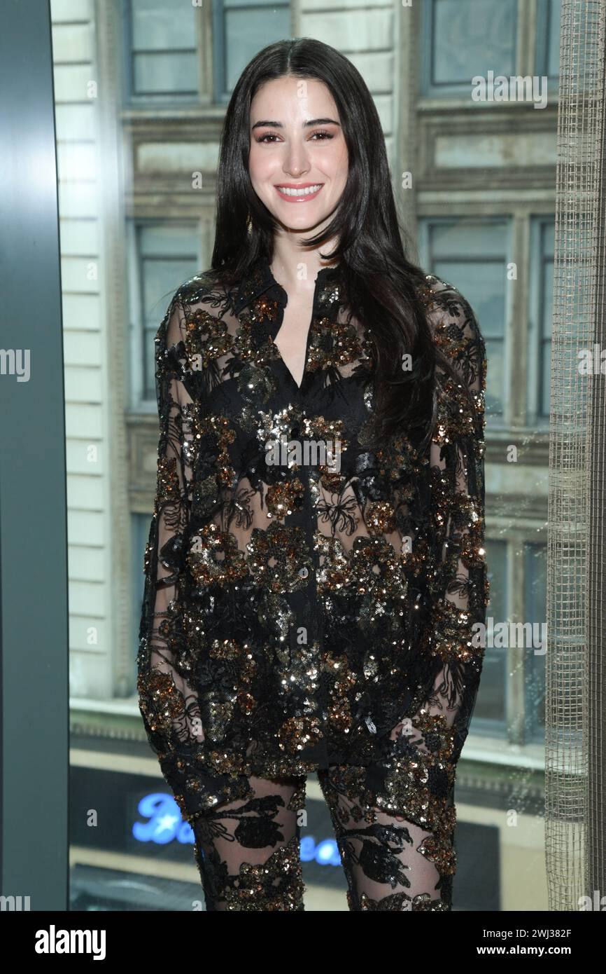 New York, USA. 12th Feb, 2024. Sophia Kanavos attending the Aknvas FW24 ...