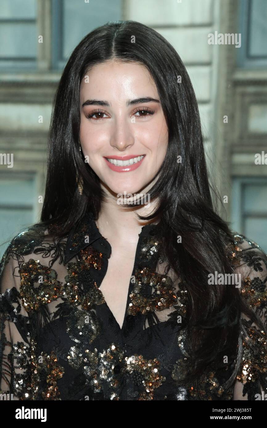 New York, USA. 12th Feb, 2024. Sophia Kanavos attending the Aknvas FW24 ...