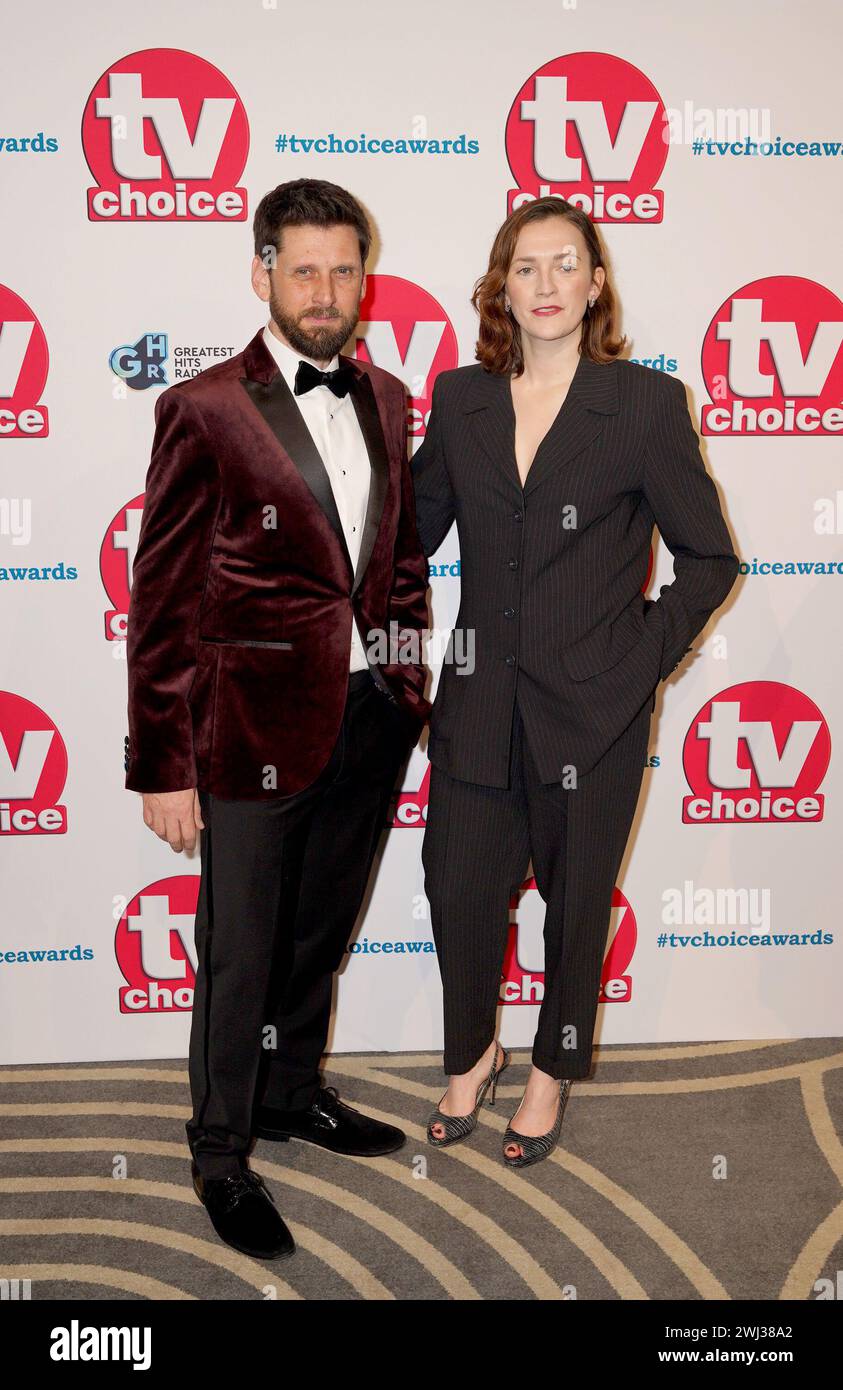 Laurence Rickard and Charlotte Ritchie attend the TV Choice Awards at ...
