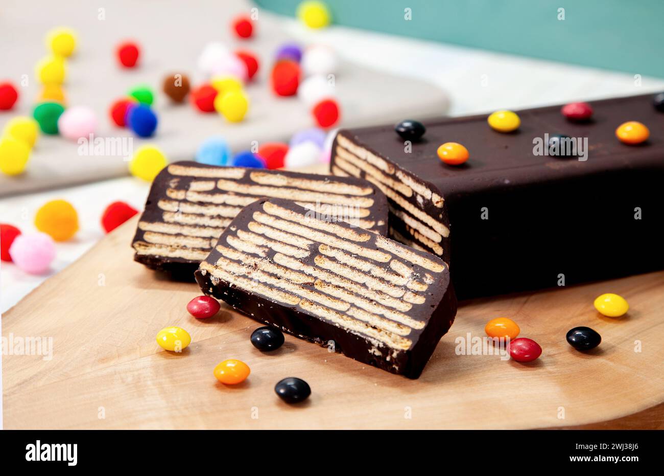 Cold dog cake, german cake - Kalter Hund - Brown butter biscuit cake ...