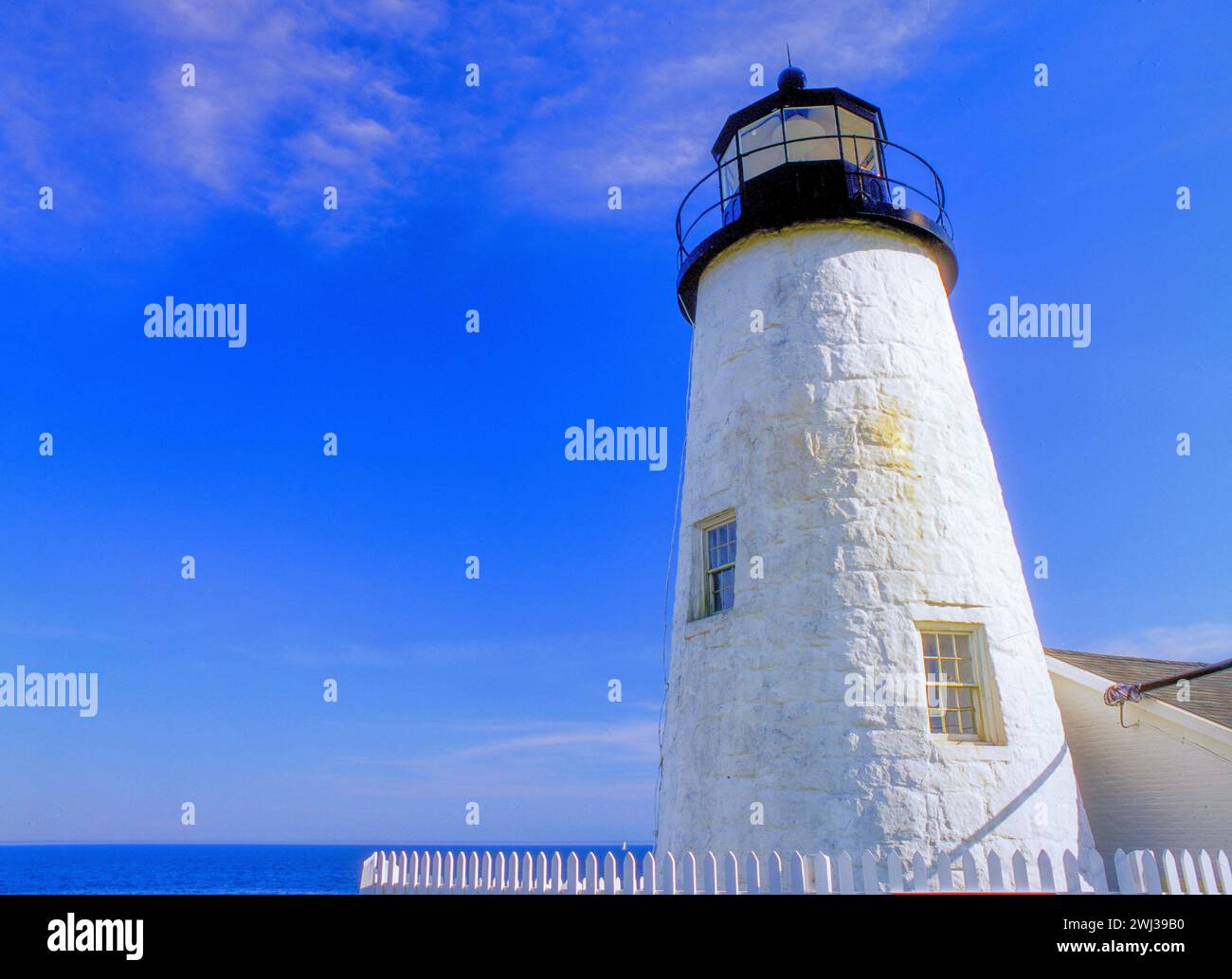 Pemaquid Point Lighthouse of Maine, USA Stock Photo - Alamy