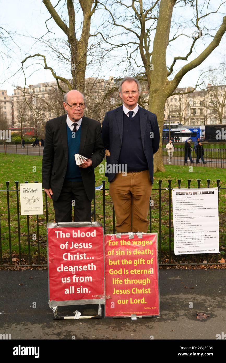 A Christian preacher, Speakers' Corner, Hyde Park, London. Speakers ...