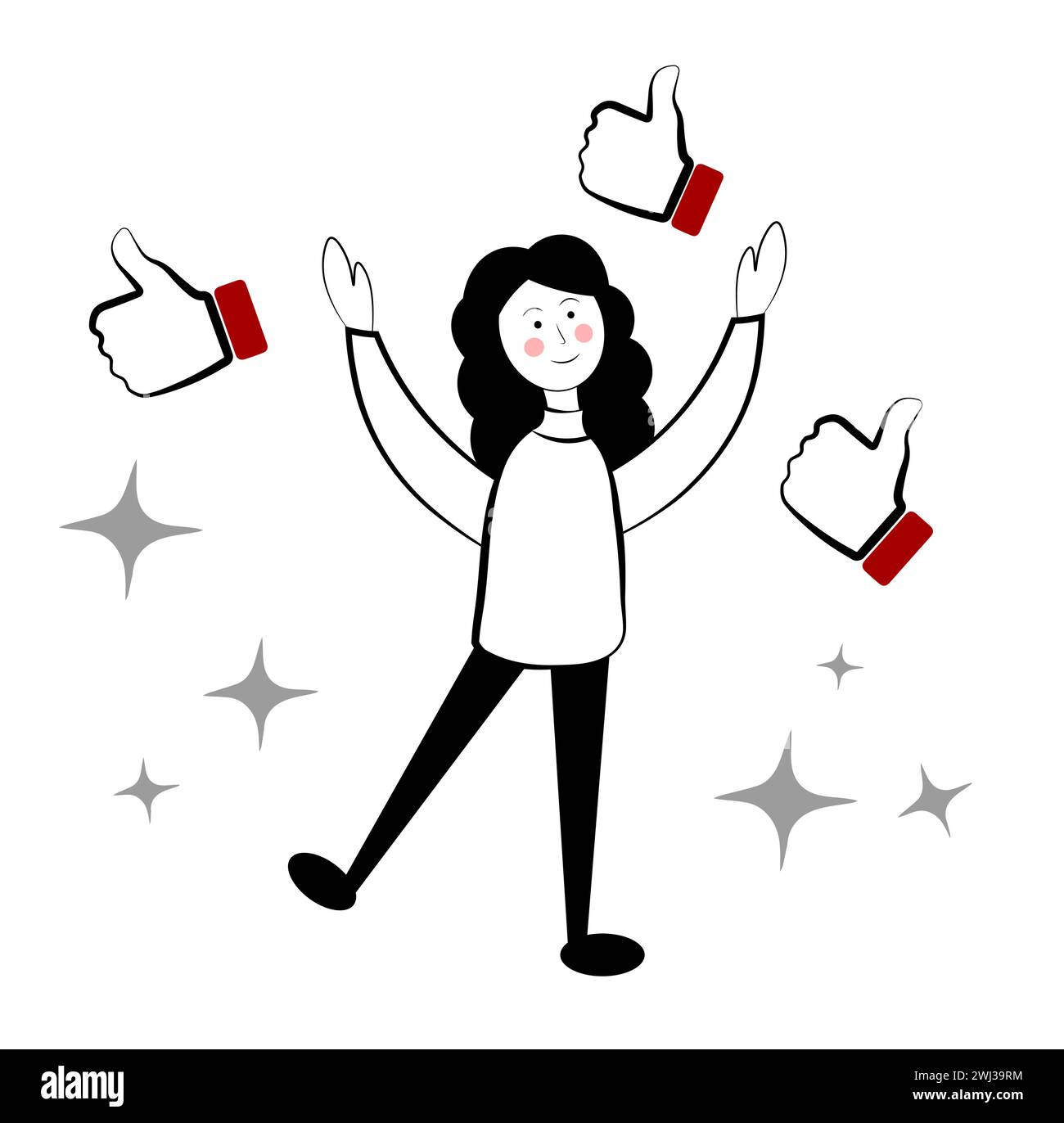 Mobile like4like Stock Vector Images - Alamy