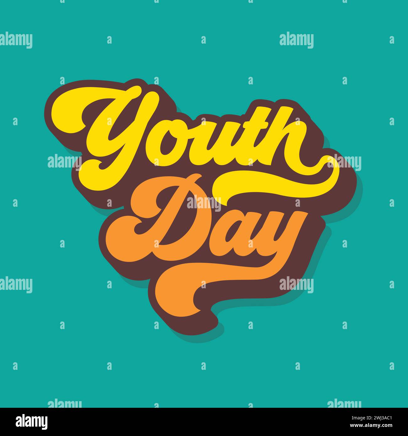 Handwritten greeting card young Stock Vector Images - Alamy