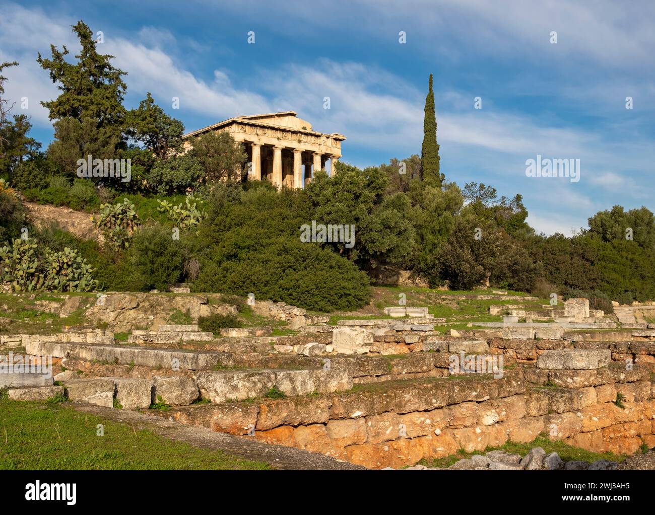 Temple of Hephaestus, Ancient Agora of Athens, Greece Stock Photo - Alamy