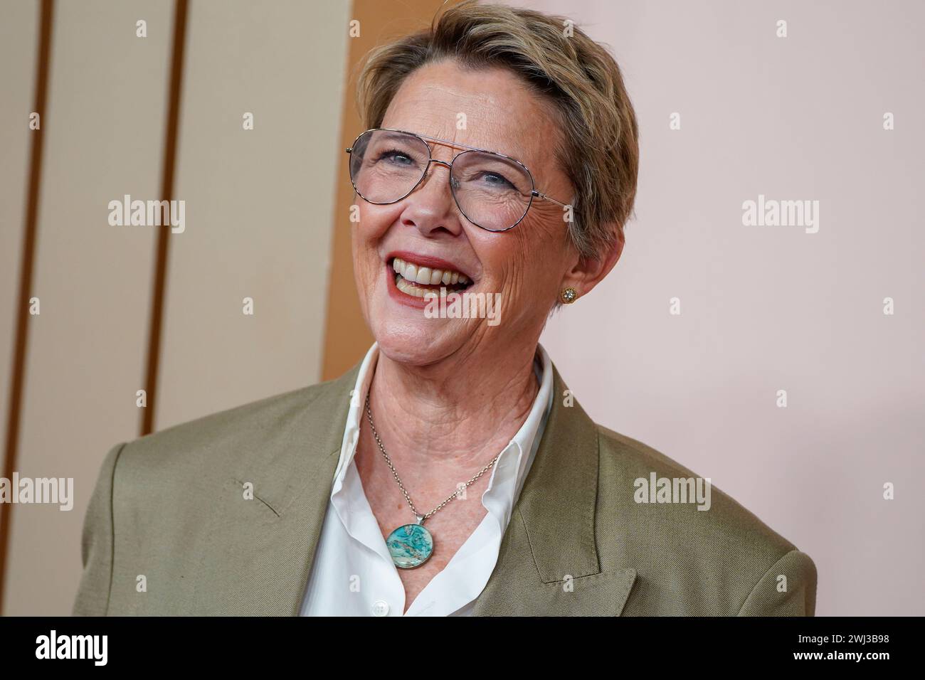 Annette Bening arrives at the 96th Academy Awards Oscar nominees ...