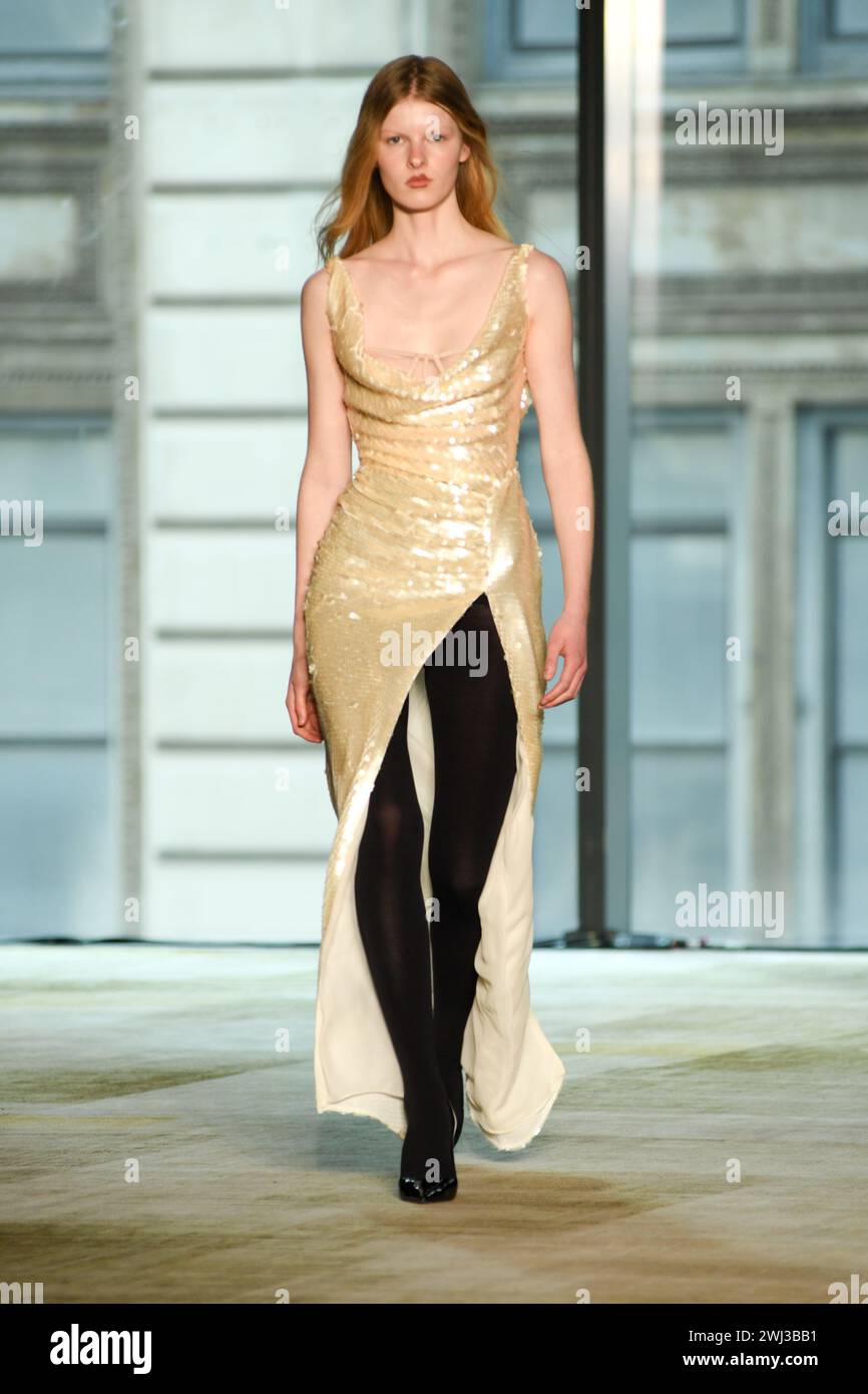 Models walk the runway at the Aknvas FW24 Runway Show during New York ...