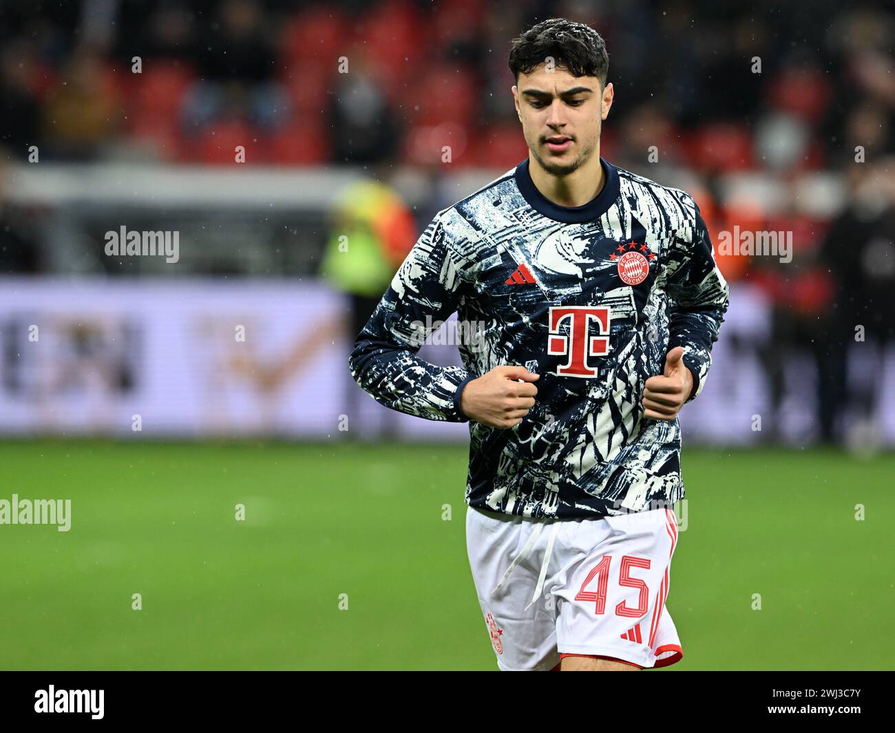 LEVERKUSEN - Aleksandar Pavlovic of FC Bayern Munchen during the ...