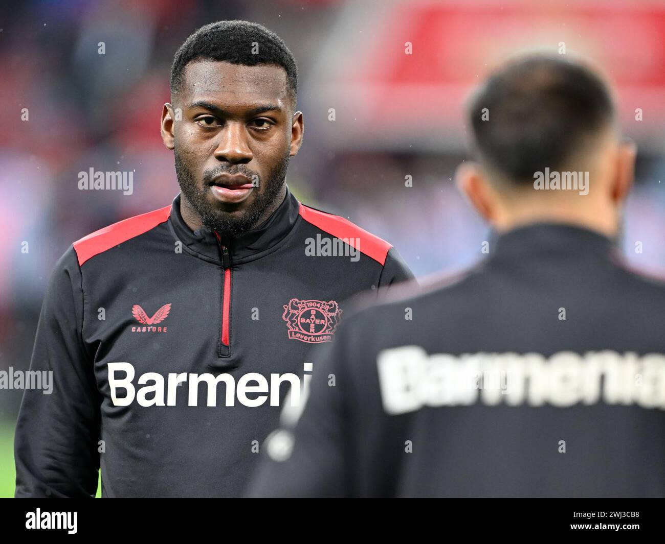LEVERKUSEN - Timothy Fosu Mensah of Bayer 04 Leverkusen during the ...