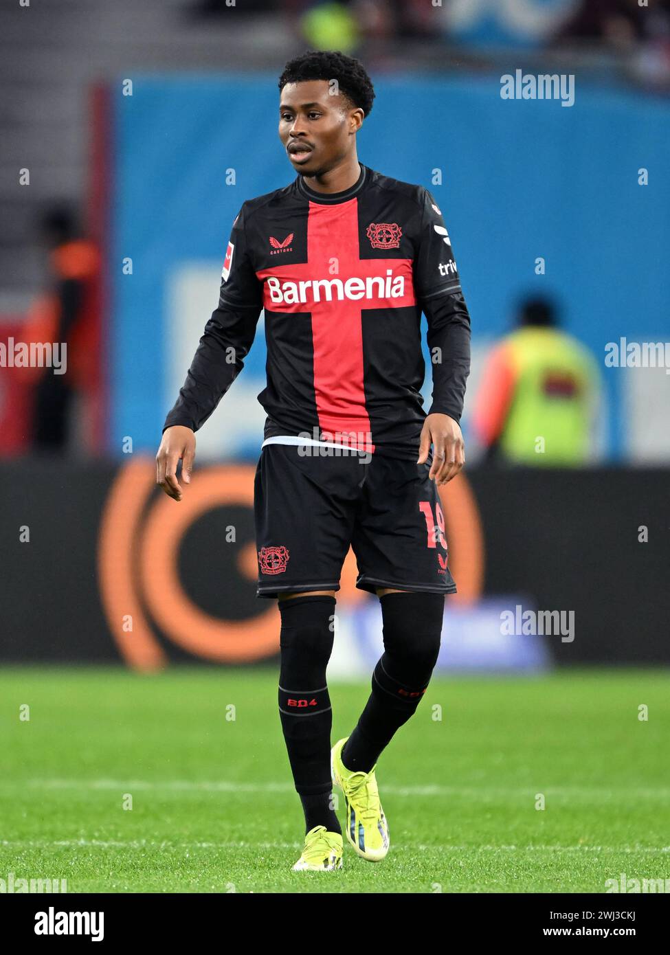 LEVERKUSEN - Nathan Tella of Bayer 04 Leverkusen during the Bundesliga ...